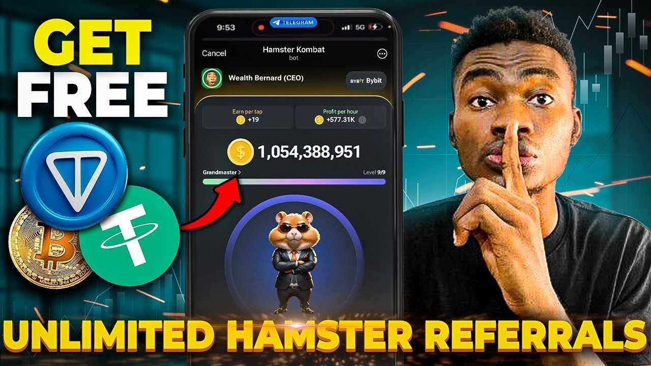 Hamster Kombat auto clicker / auto bot / free referrals - YouTube