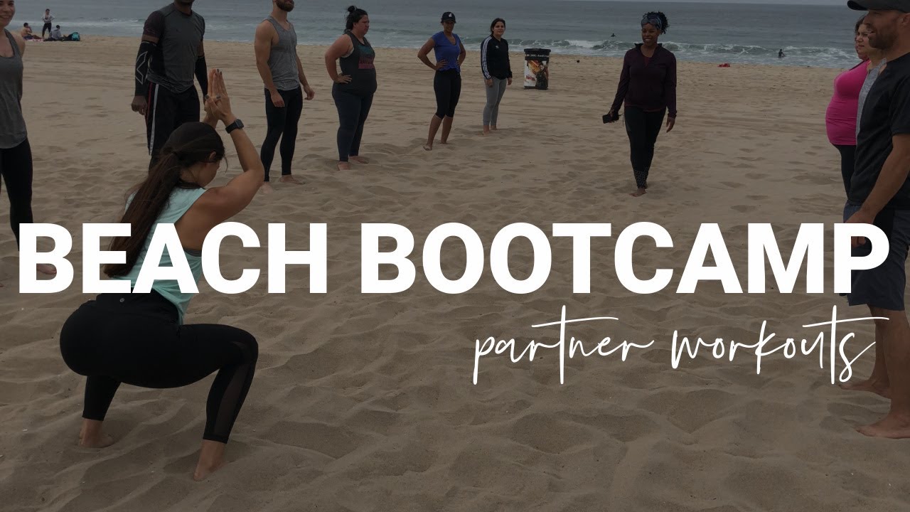 EXTREME Beach Bootcamp || Partner Workouts || Team Bonding - YouTube