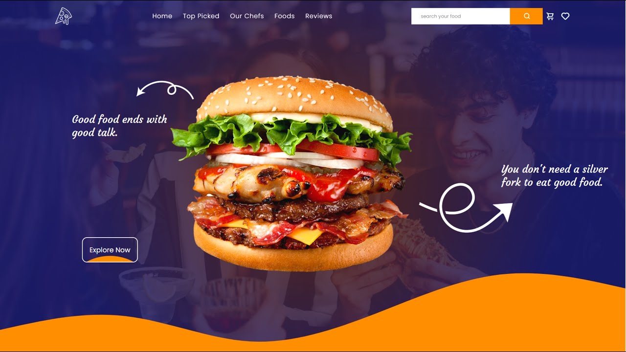 Food Restaurant Multi Pages Website using Html CSS And Javascript - YouTube