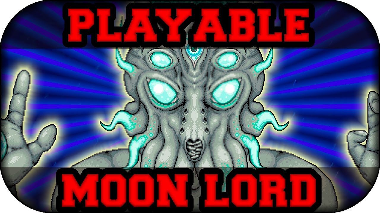 Terraria Playable Moon Lord Guide My Mod - YouTube