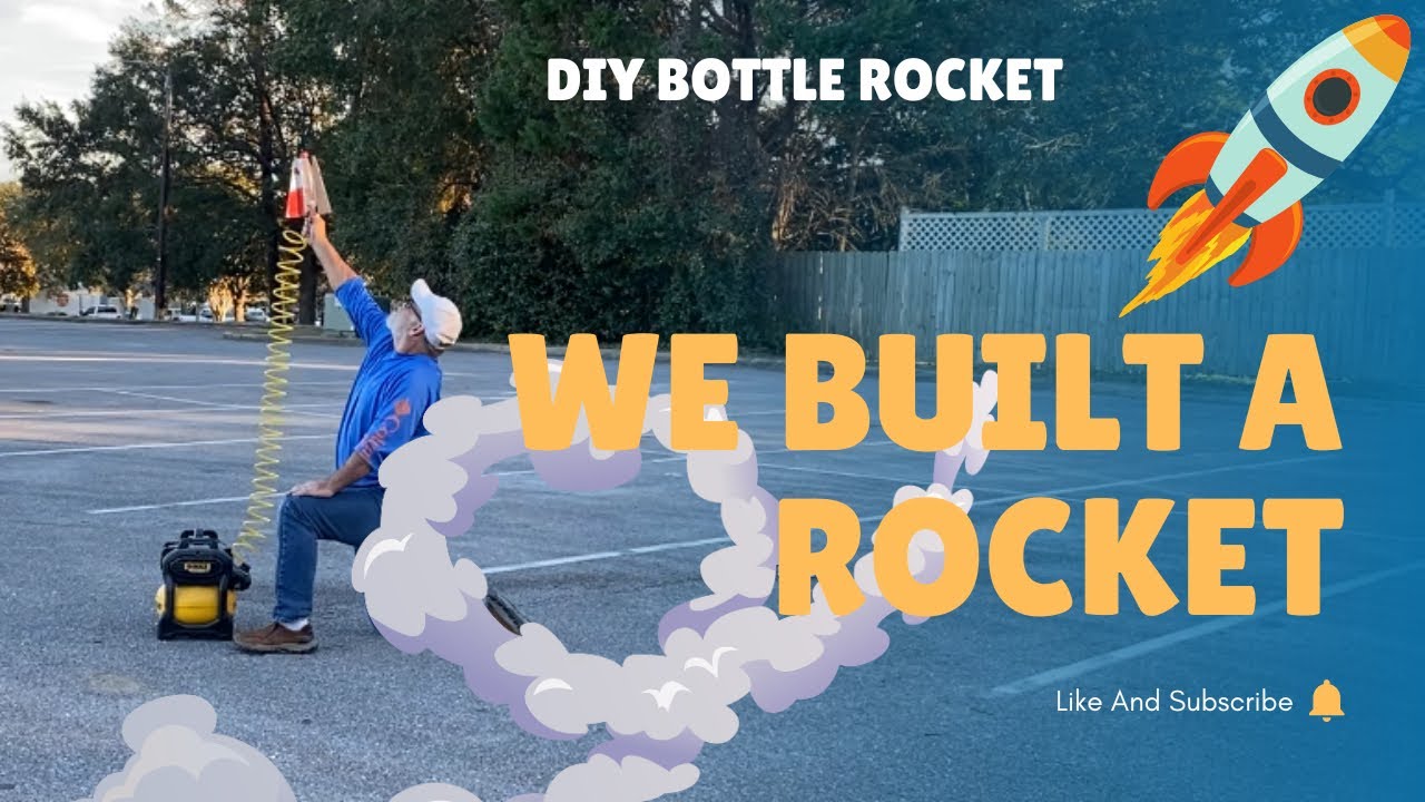 We built a rocket! 🚀 DIY Water Bottle Rocket Experiment Fun 💨 - YouTube