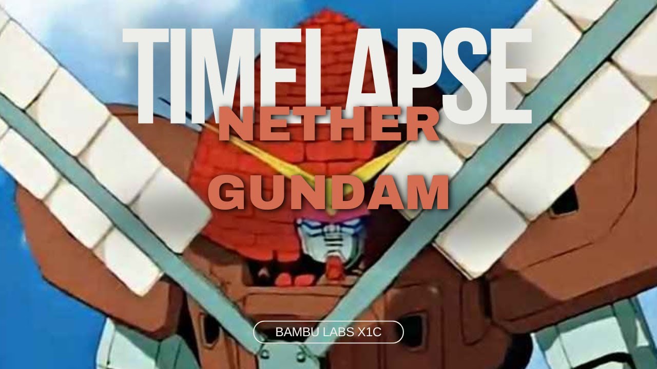 Nether Gundam Conversion 3D Print Timelapse - YouTube