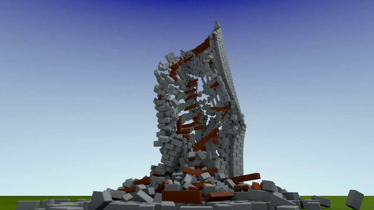 Blender & Bullet Bricks - Ep#04 100 ways to kill a tower, n.003 - YouTube