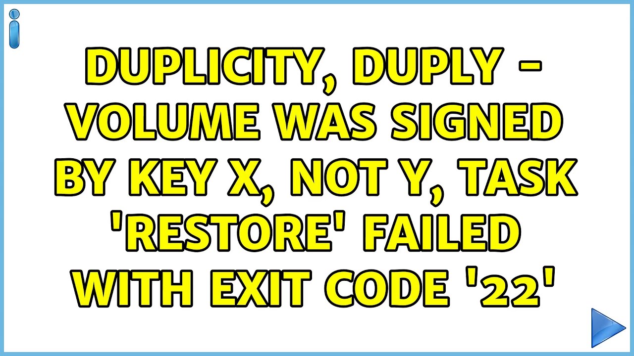 Duplicity Duply Volume Was Signed By Key X Not Y Task RESTORE duplicity-duply-volume-was-signed-by-key-x-not-y-task-restore