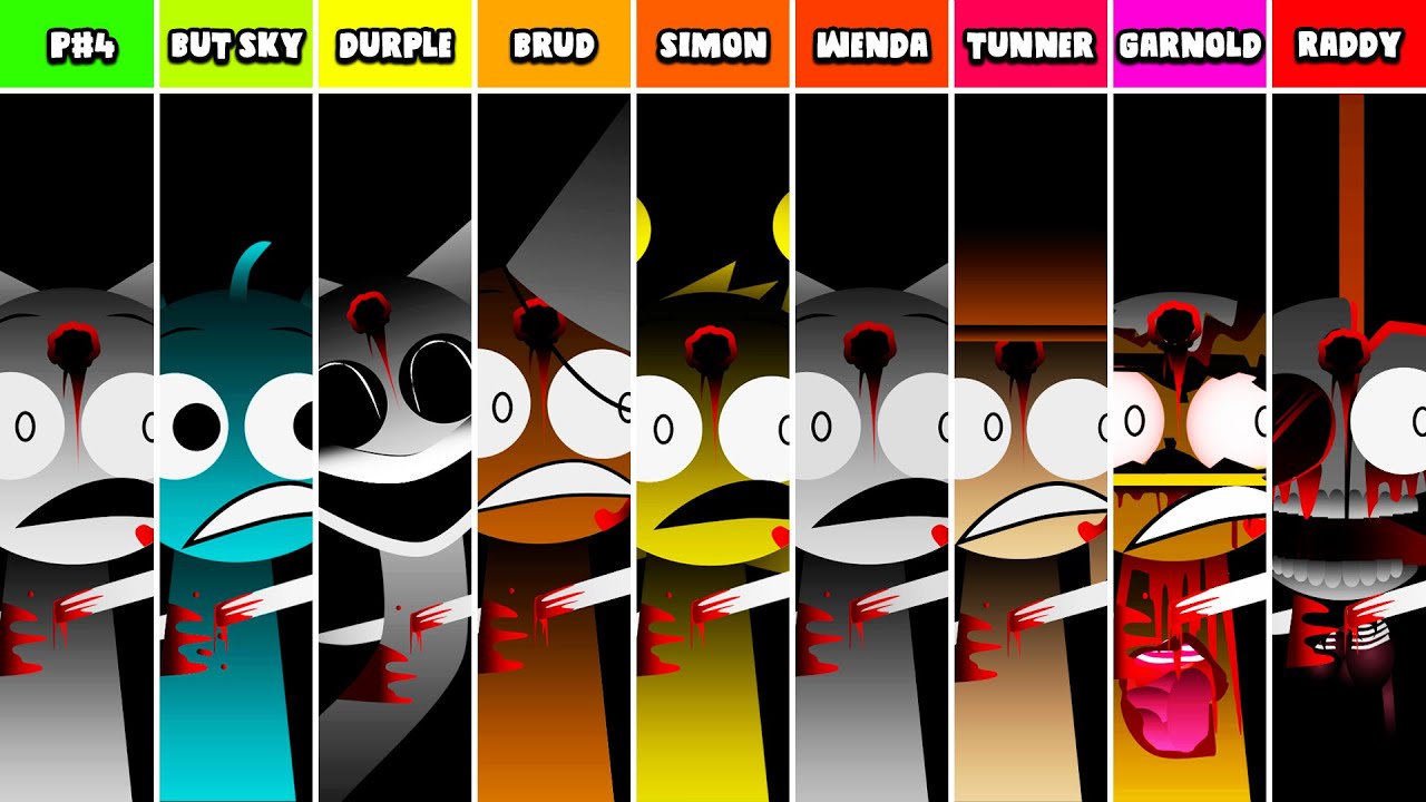 Incredibox Sprunki: Phase 4 But Everyone Is SKY VS DURPLE VS BRUD VS ...