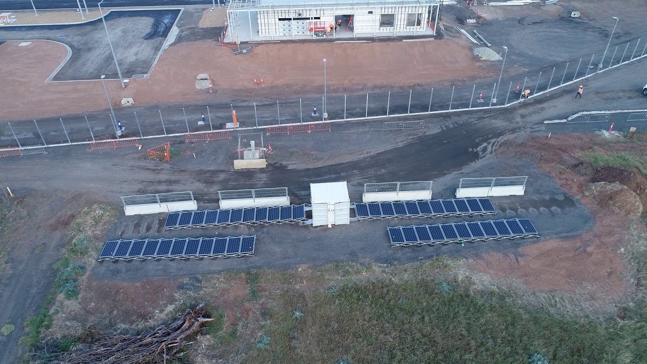 Black Stump Technologies 15kWp Solar Generator powering site sheds ...