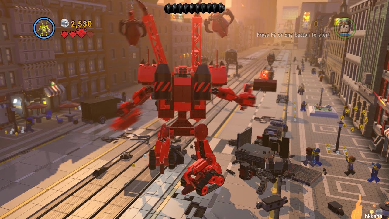 The LEGO Movie - Videogame Level 14: Bricksburg Under Attack - YouTube