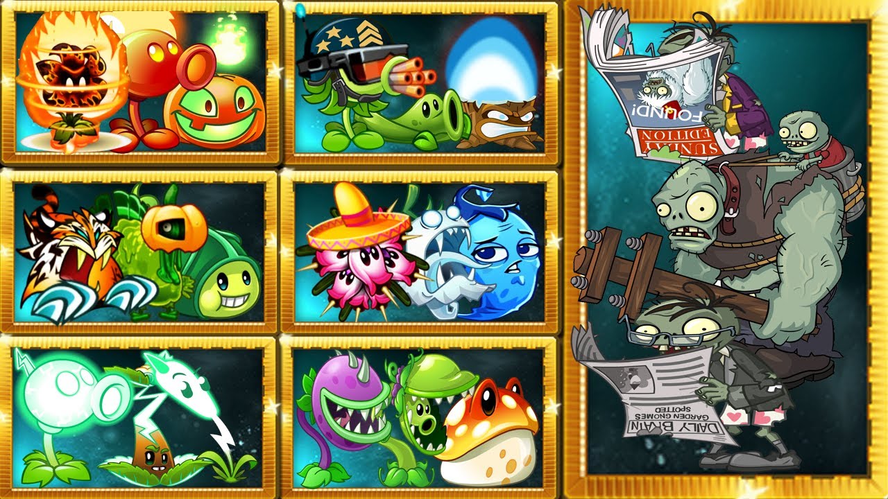 PvZ 2 All Best Team Plants Vs Team Modern Day Zombies-That Plant Team ...