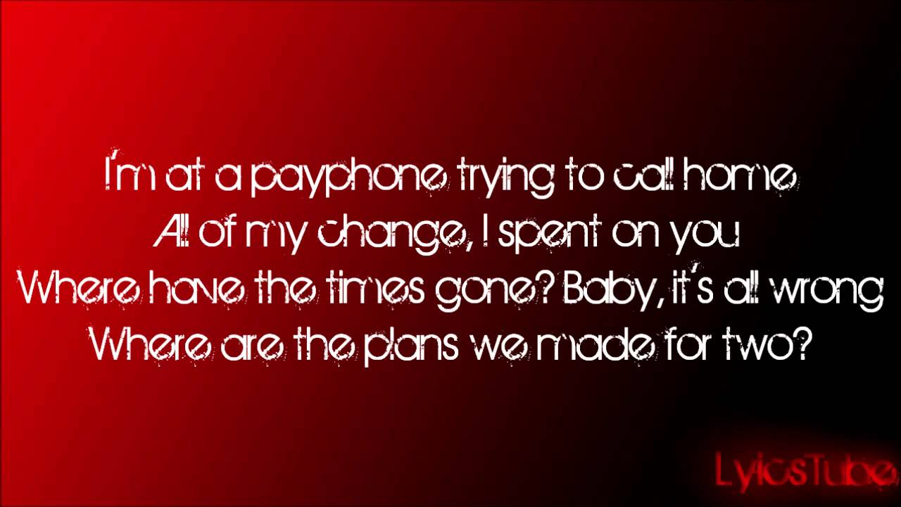 Maroon 5 feat. Wiz Khalifa - Payphone [Official Lyrics Video | HD/HQ ...