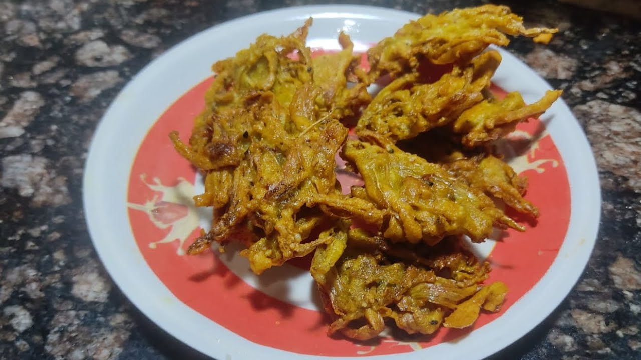 How to make Banana Flower Pakoda ।। Delicious Pakora Recipe । केले के ...