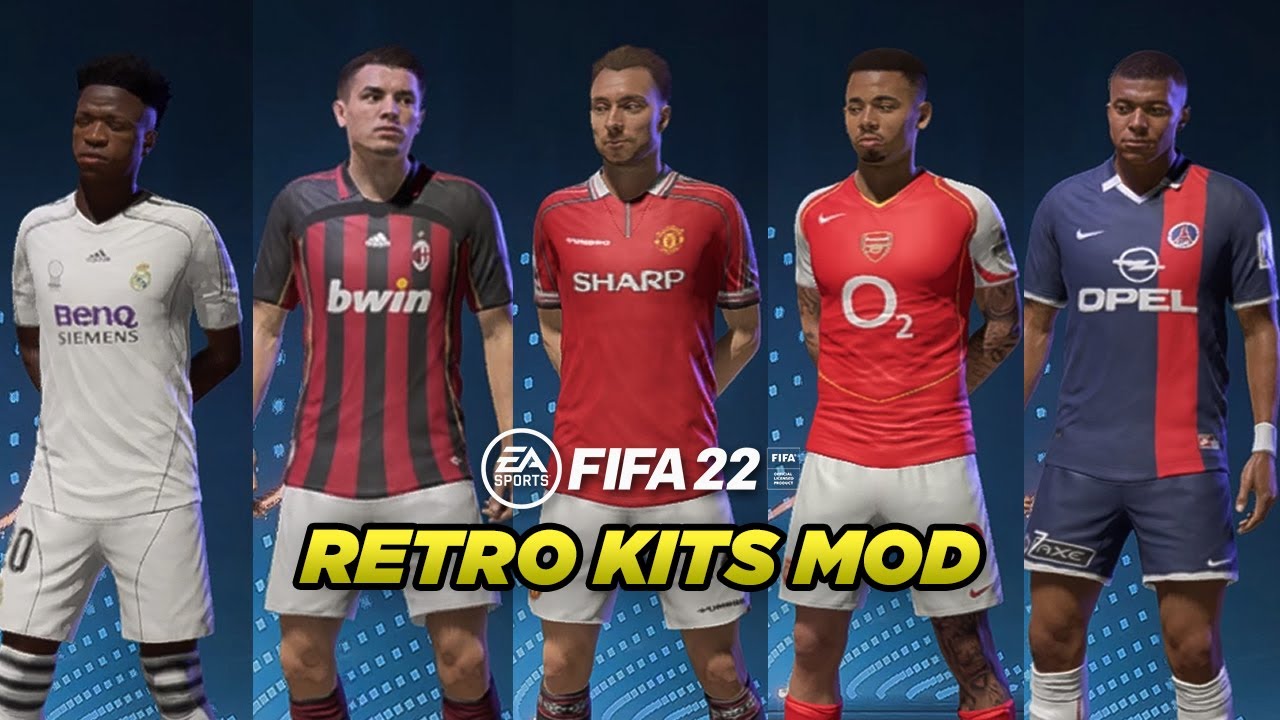 Install Retro Kits Mod For FIFA 22 TU17 - YouTube