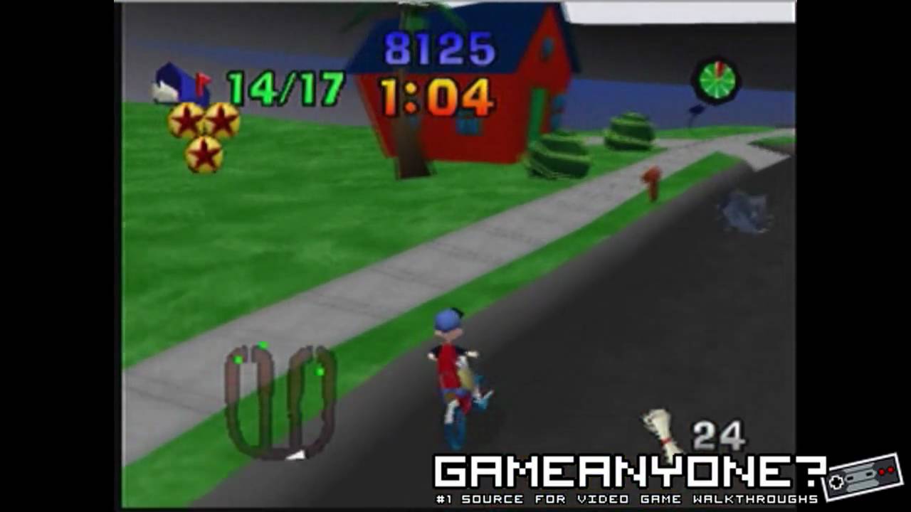Paperboy (N64) Part 4- Pelican Beach Part 2 & Tesla Town Part 1 - YouTube