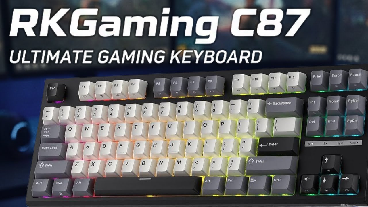 RK Gaming C87 Mechanical Keyboard Unboxing, Setup & Review | Rapid ...
