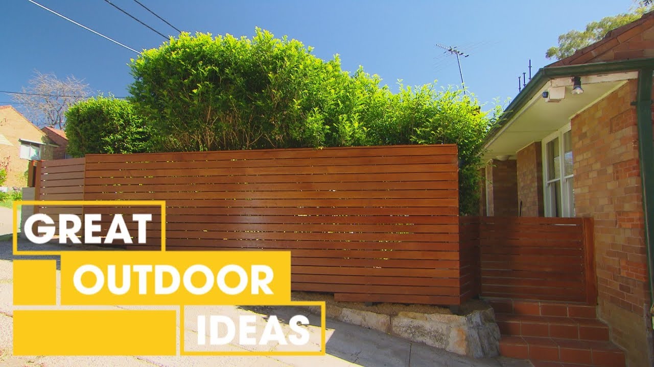 How to Build a Timber Fence | Outdoor | Great Home Ideas - YouTube