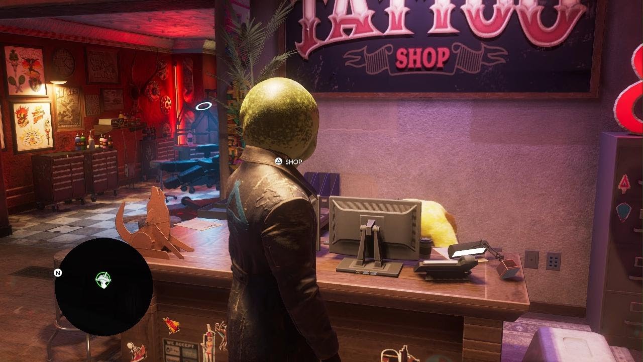 Saints Row tattoo shop - YouTube