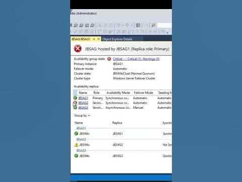 SQL Server Always On Series Failed to join Database to Always On Availability Group #shorts ...