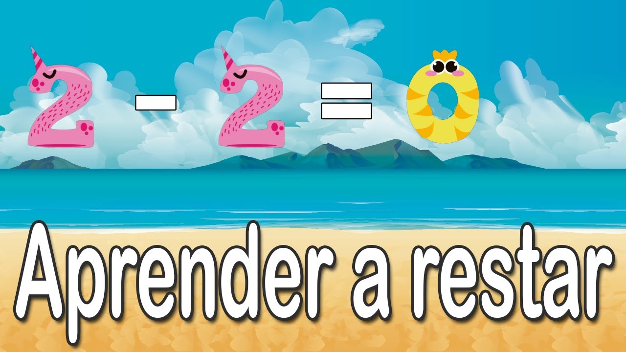 Aprender a restar para niños - YouTube
