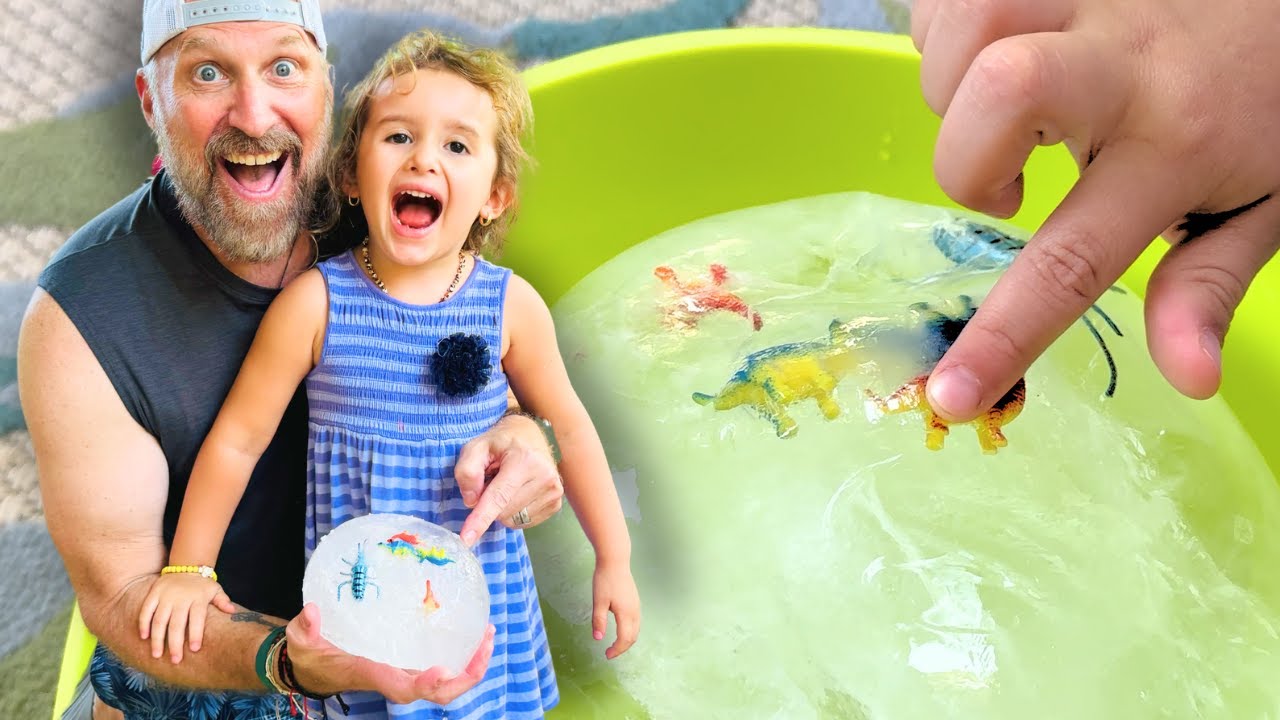 Captivating Ice Ball Creation with Dinosaurs & Bugs 🦖 | Fun Pretend ...