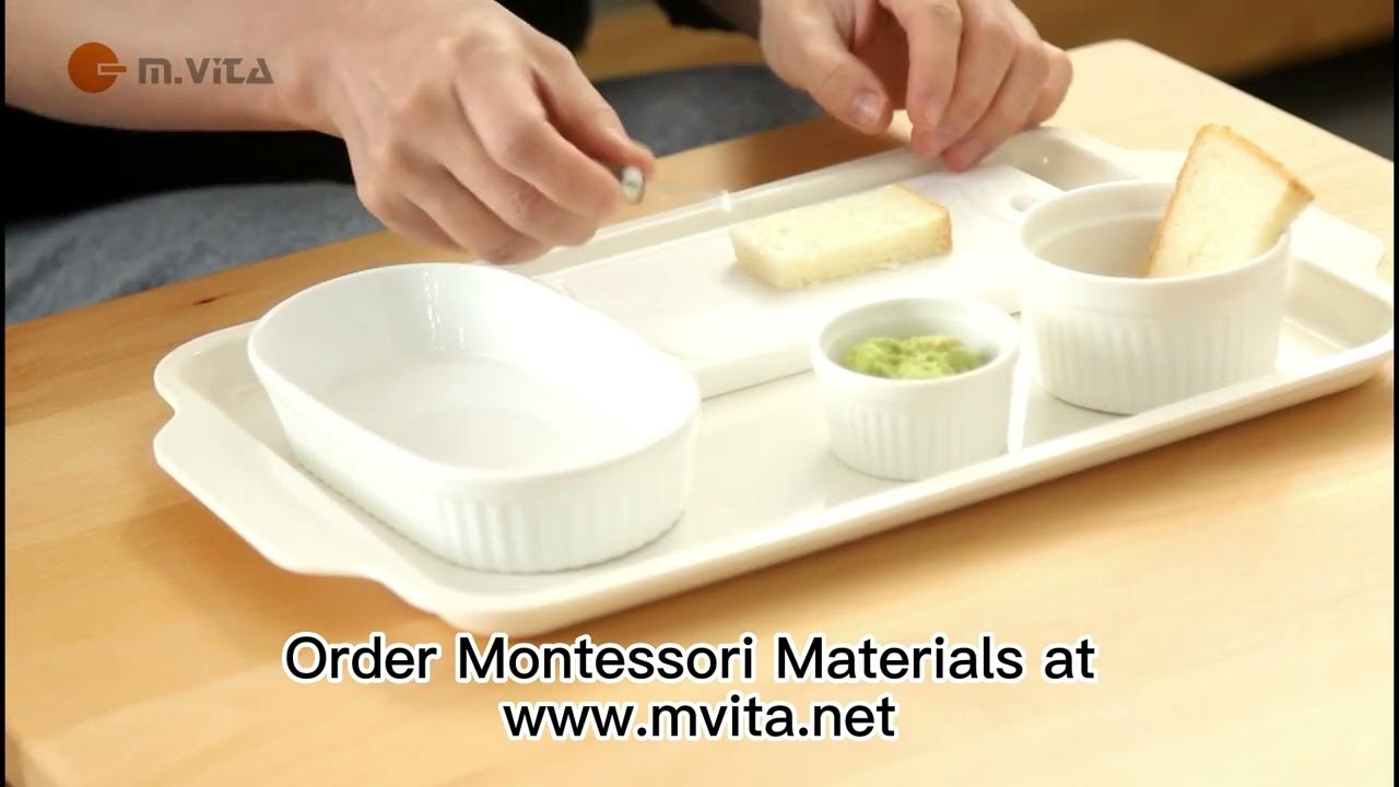 Spreading Montessori Food Preparation Activity Montessori Materials and ...