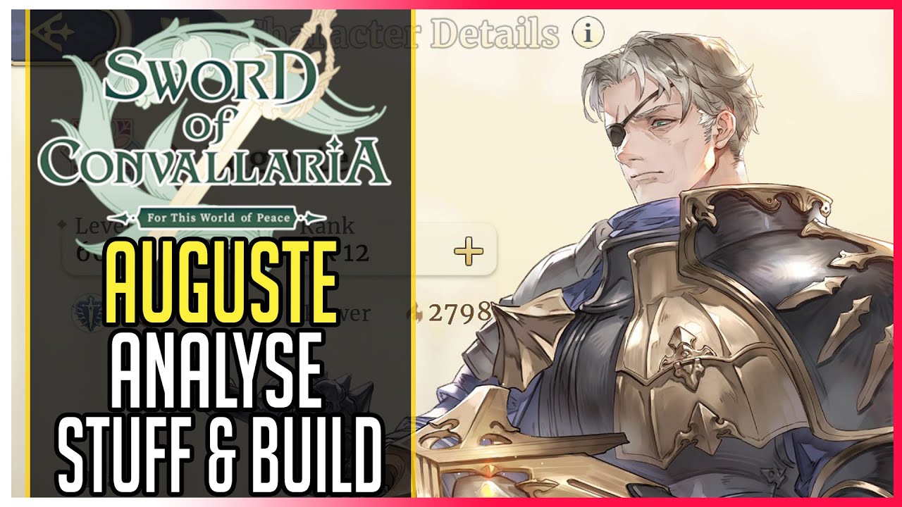 🎮AUGUSTE ANALYSE & BUILD Sword of Convallaria Tactical RPG Gameplay ...