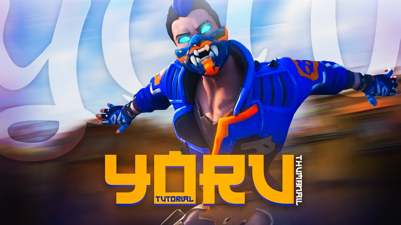 Yoru agent inspired thumbnail tutorial | Valorant livestream thumbnail ...