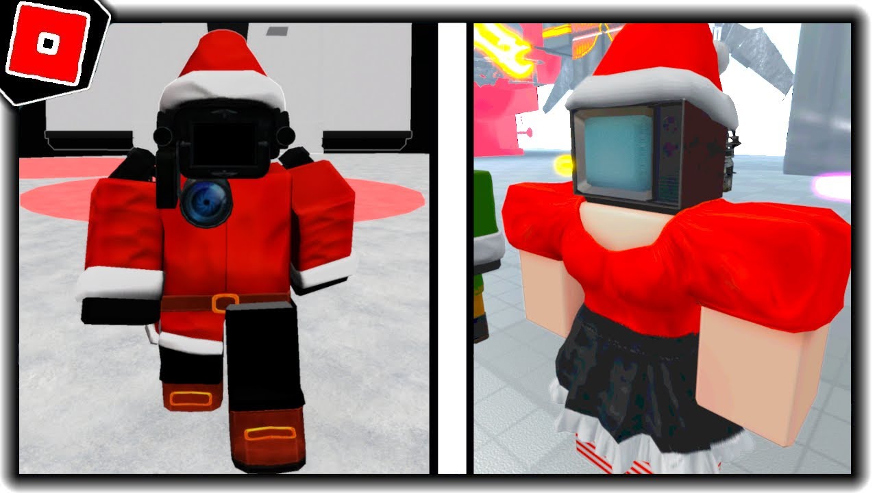 How to get SANTA CAMERAMAN, TVGIRL SANTA, and TVBOY ELF BADGES in ...