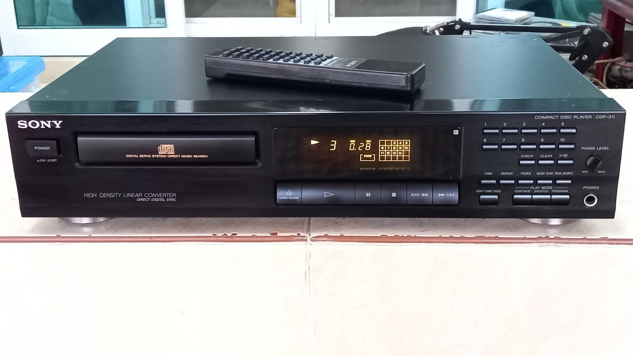 ทดสอบเครื่องเล่นCD AUDIO สวยเสียงดีเสียงสดใสอ่านดีมาจากญี่ปุ่น SONY CDP ...