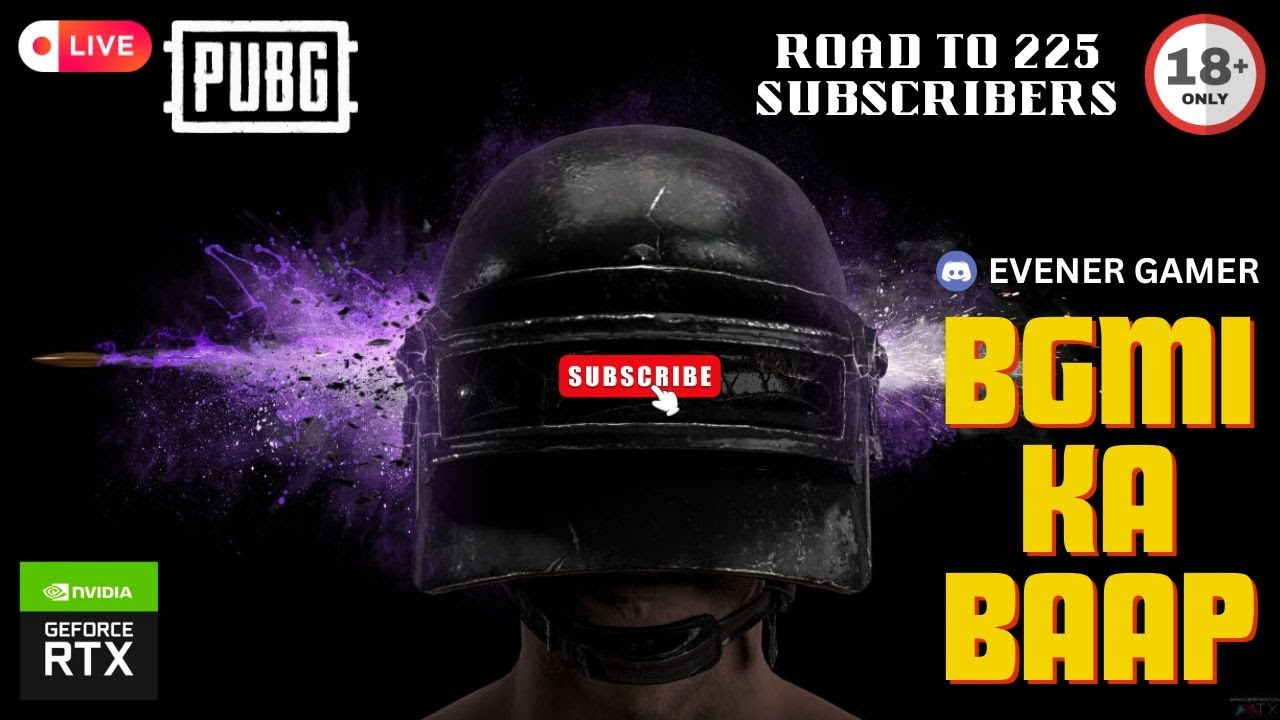 🔴BGMI KA BAAP | PUBG PC LIVE | 18+ @Evenergamer7 #pubg #bgmi - YouTube