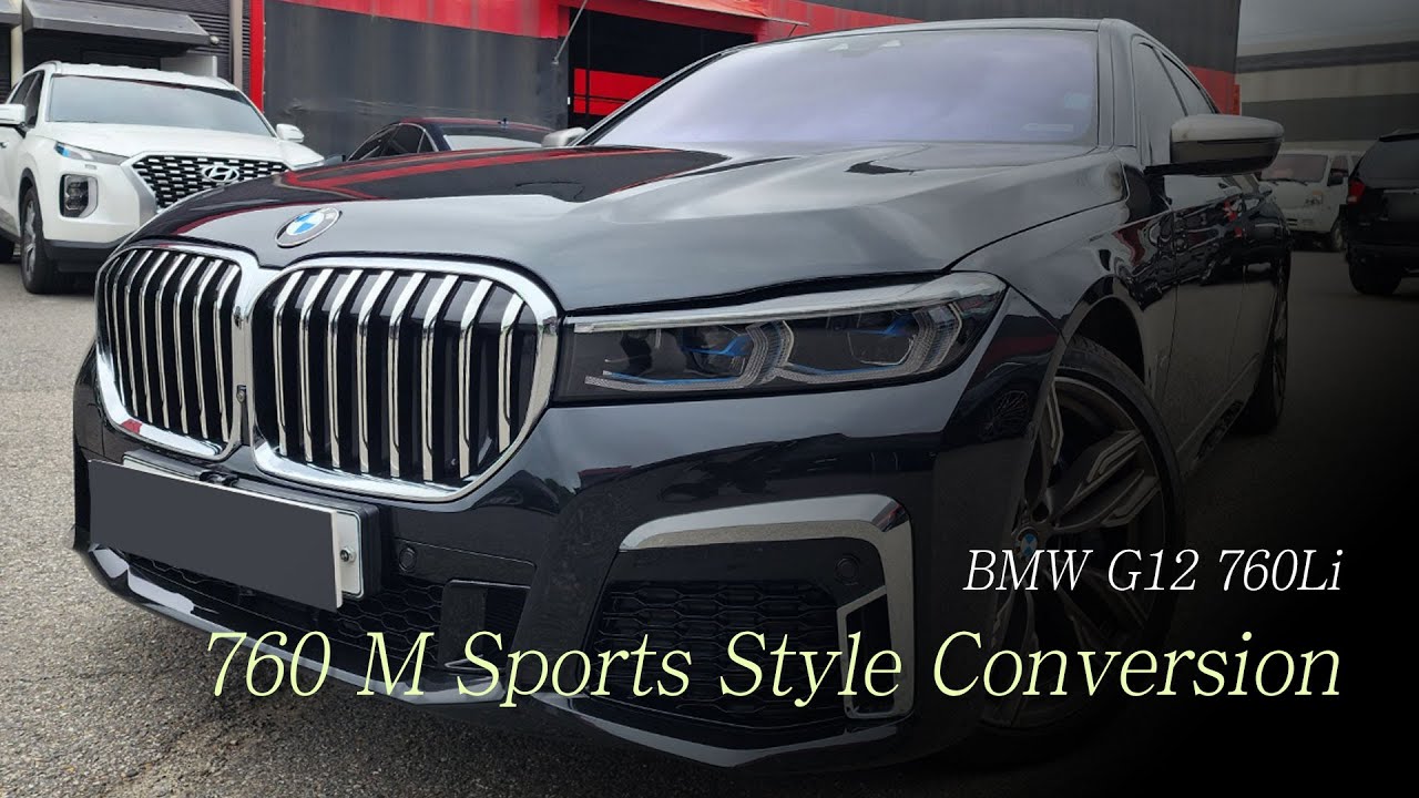 BMW G12 760Li Vehicle Late stage 760 M Sports Style Conversion - YouTube