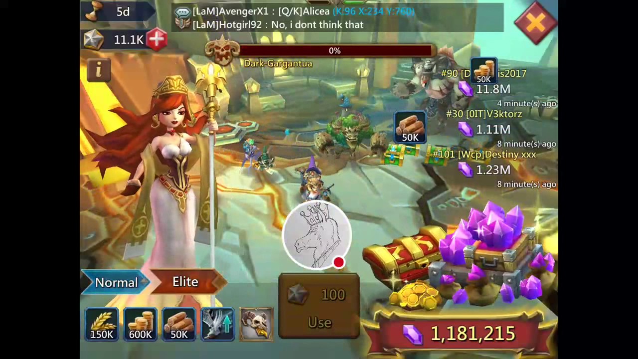 Lords Mobile! Labyrinth Special of the week is the Gargantua! Get them ...