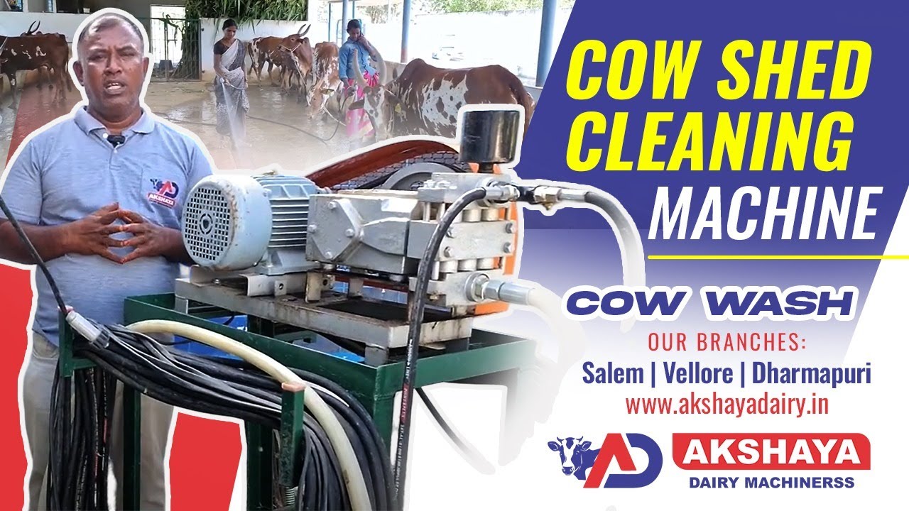 Cow Shed Cleaning Machine | Cow Wash - YouTube