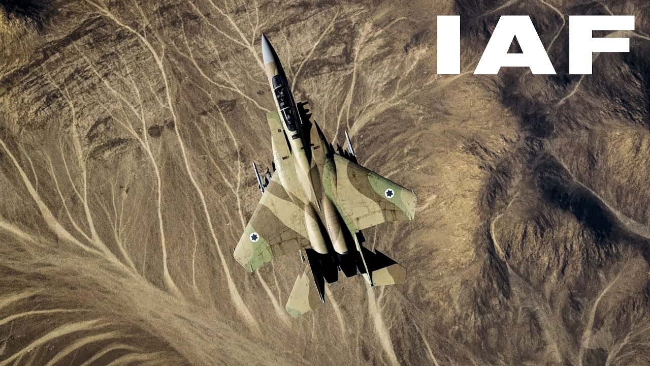 Israeli Air Force F-15E Strike Eagles on patrol near the Sinai ...