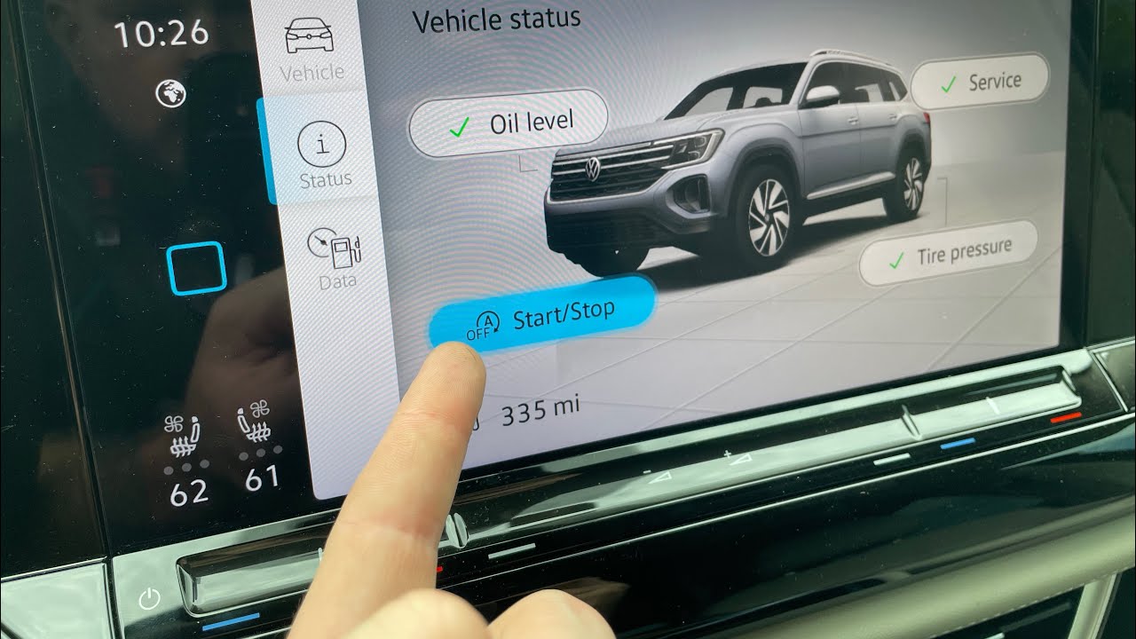 How to turn off auto stop system on 2024-2026 VW Atlas - YouTube