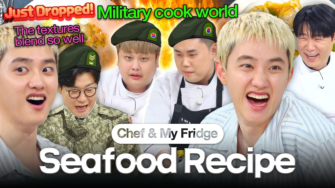 Military chefs compete 🔥 Seafood recipe battle 🤤🤤 | Chef & My Fridge ...
