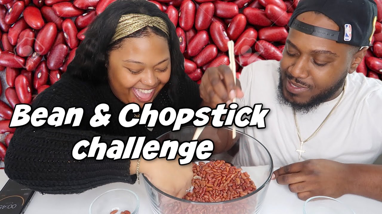 CHOPSTICK & BEAN CHALLENGE!!!! | Destinee Dana'e - YouTube