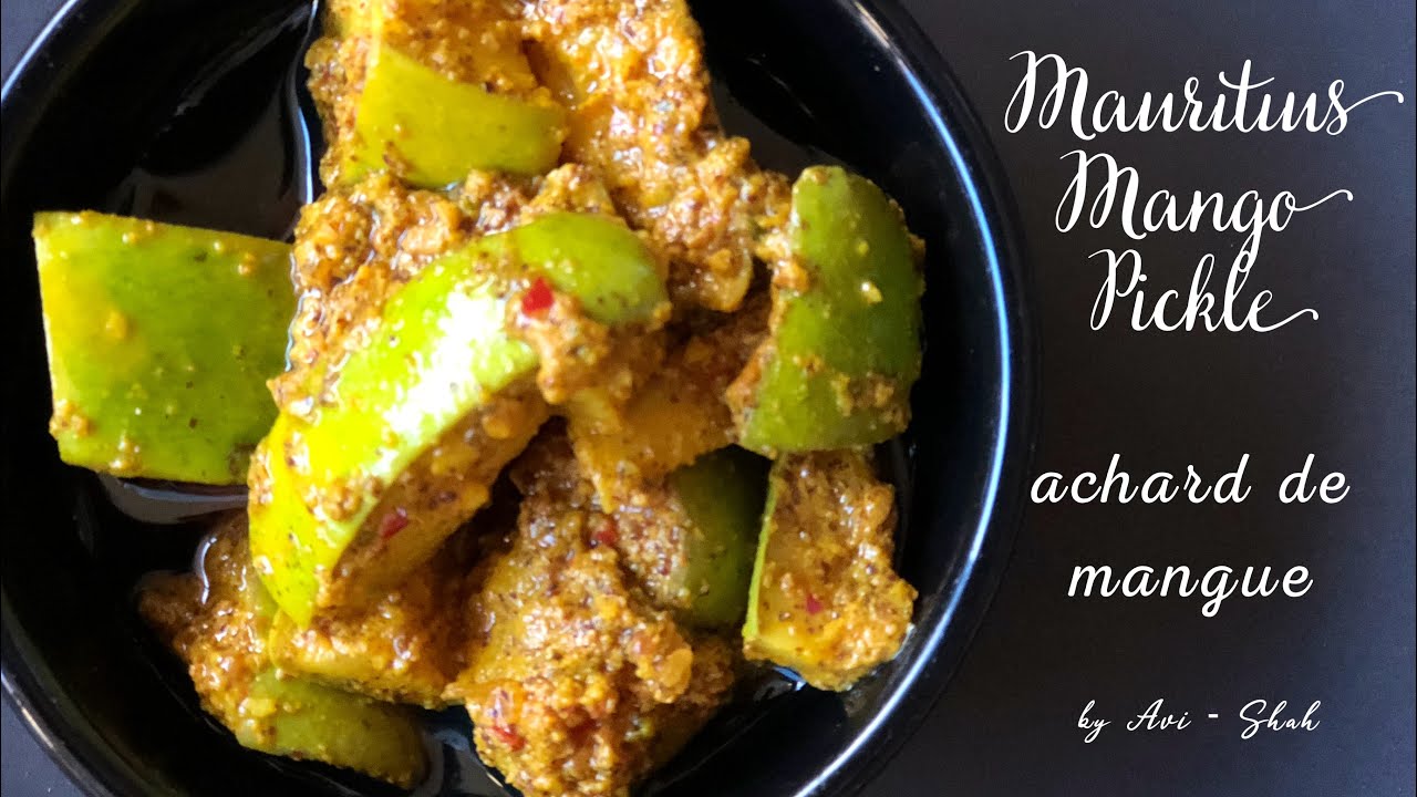 🇲🇺 Mauritius Mango Pickle - Achard de Mangue - YouTube