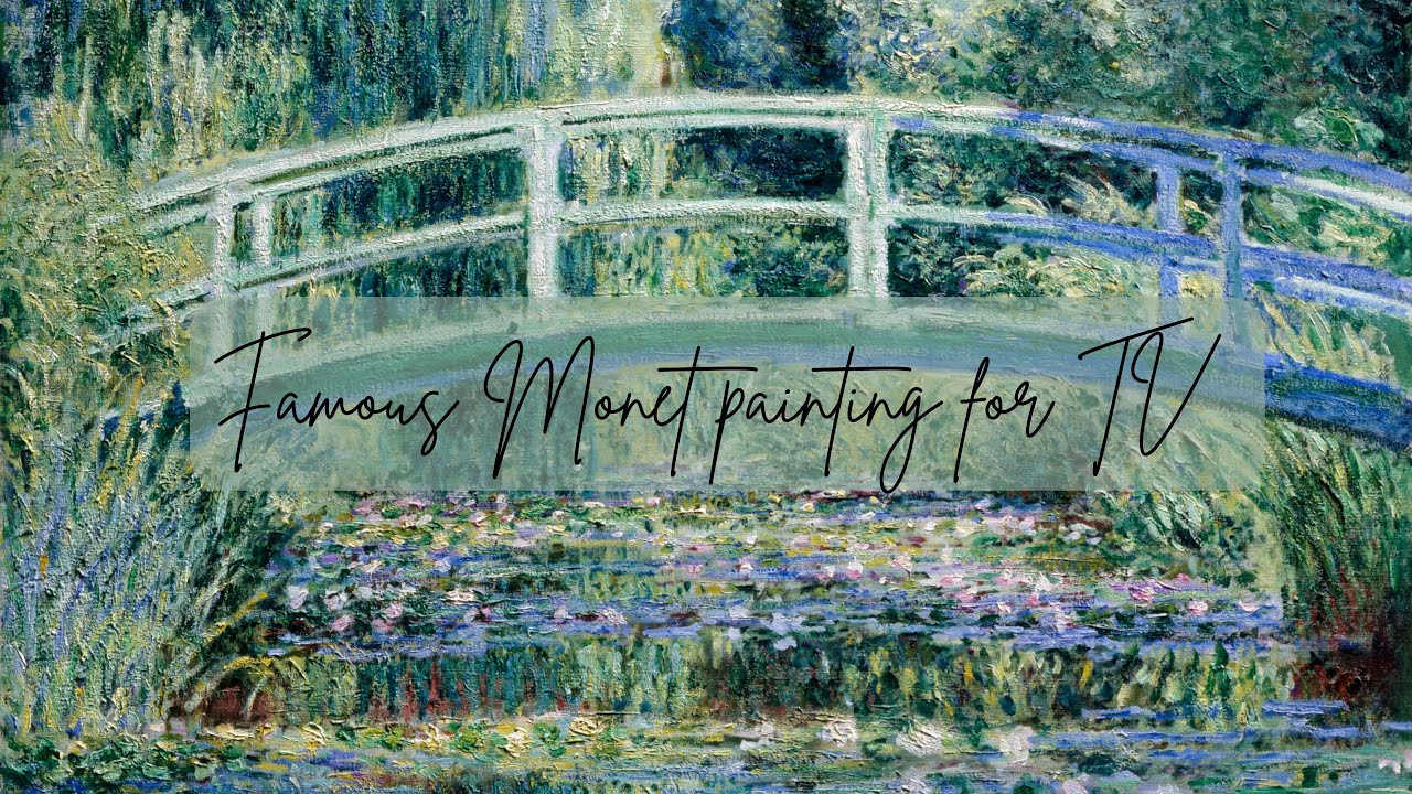 Famous Monet painting art tv screensaver, spring vintage painting ...