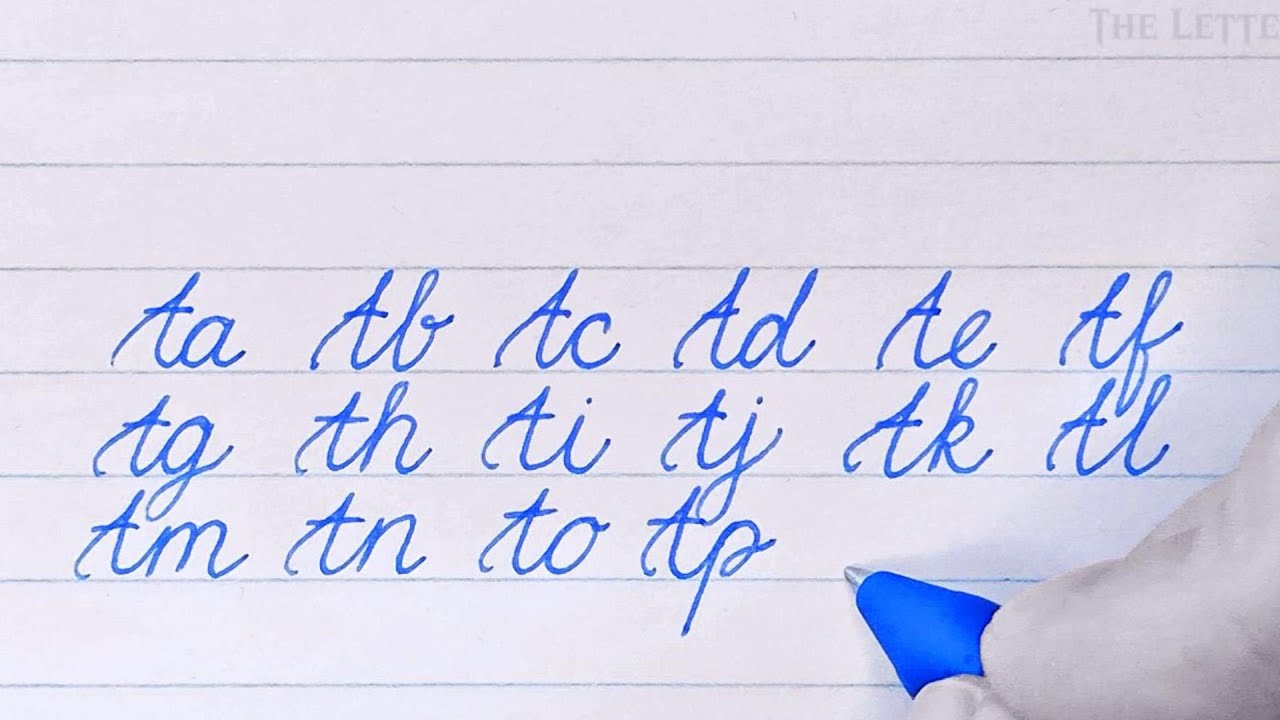 Connecting letters a-z⚜Lsn.20 Letter t⚜ Handwriting practice and ...