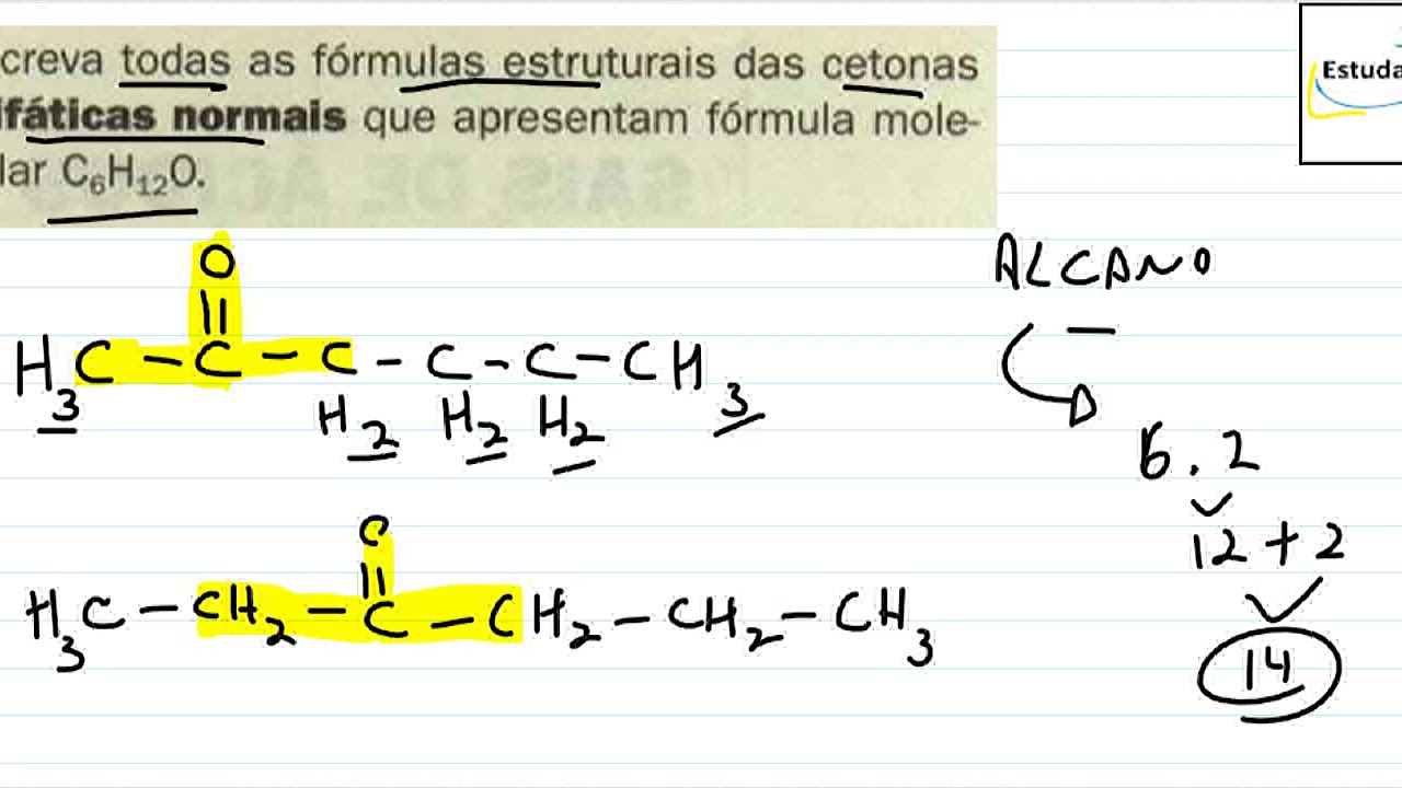 Fórmulas Estruturais - Cetona - YouTube