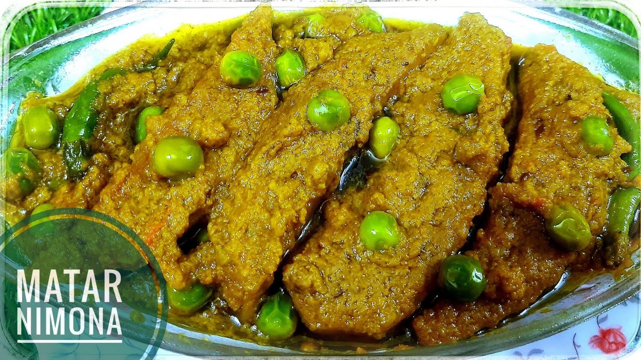 Matar Nimona Recipe/Matar ka Nimona/Aloo Matar curry/Green Peas curry ...