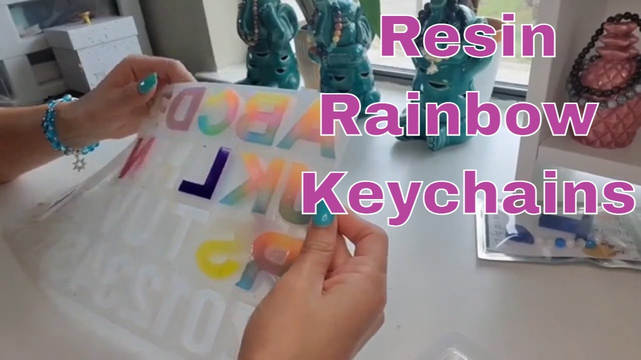 Rainbow Keychain Degin | Resin Keychain Mold | Beginners Tips for ...