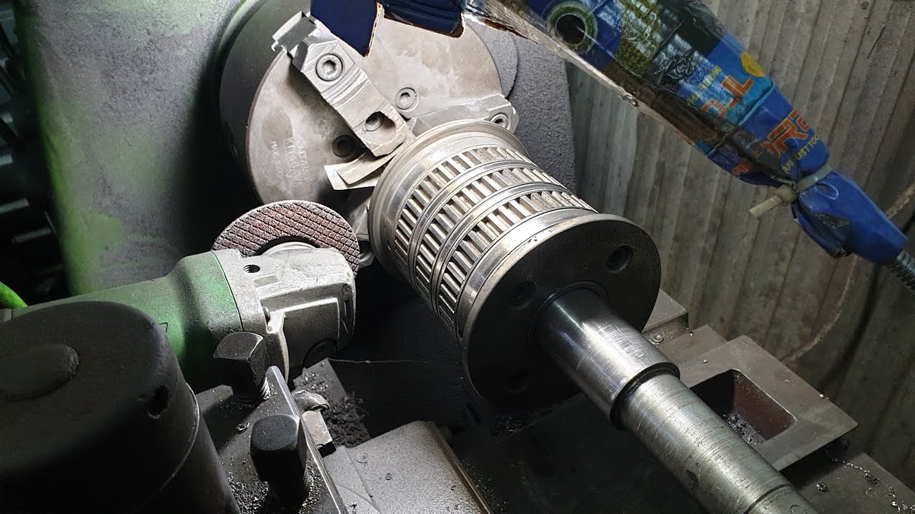 Lathe Machine Process || Modification of Roll Forming Machine - YouTube