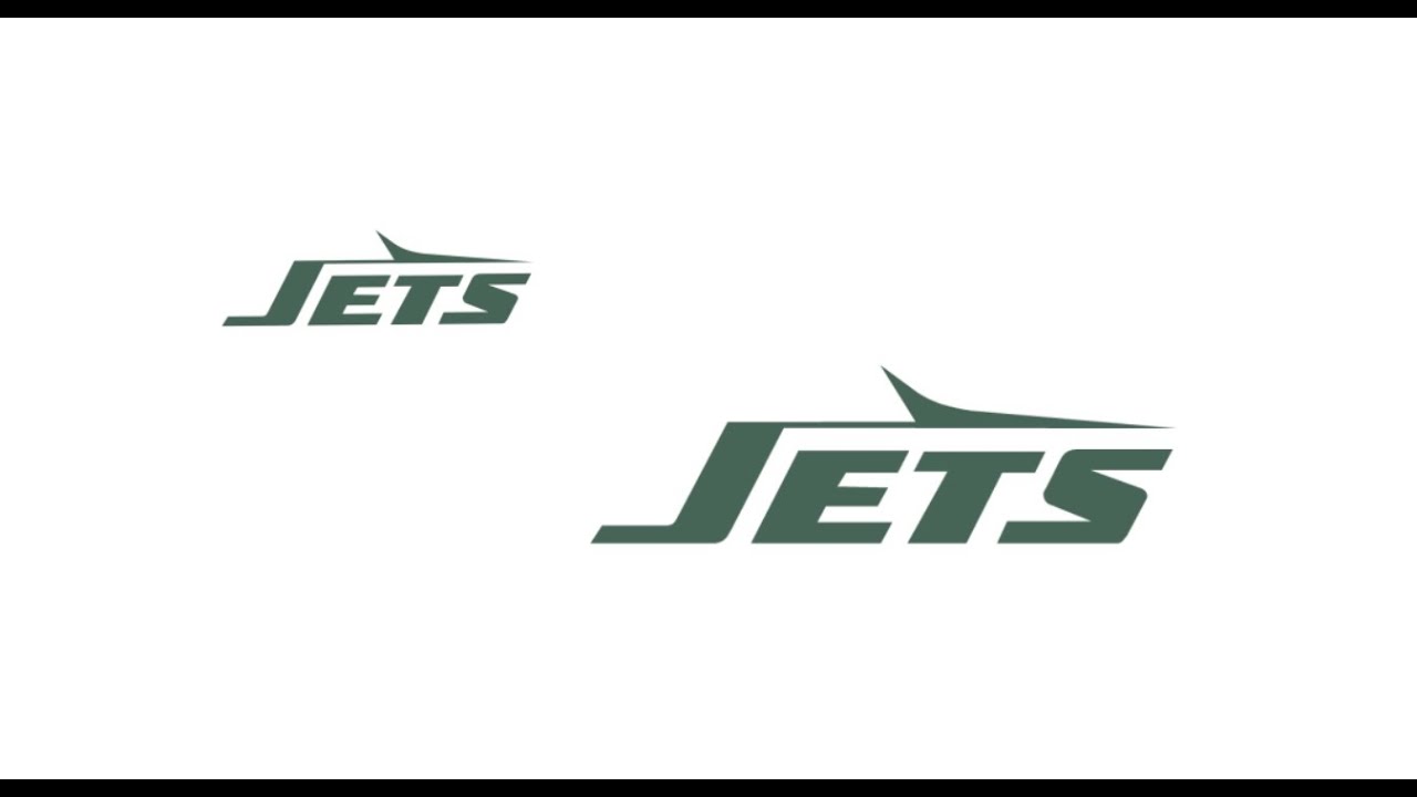 How to draw New york Jets Logo - YouTube