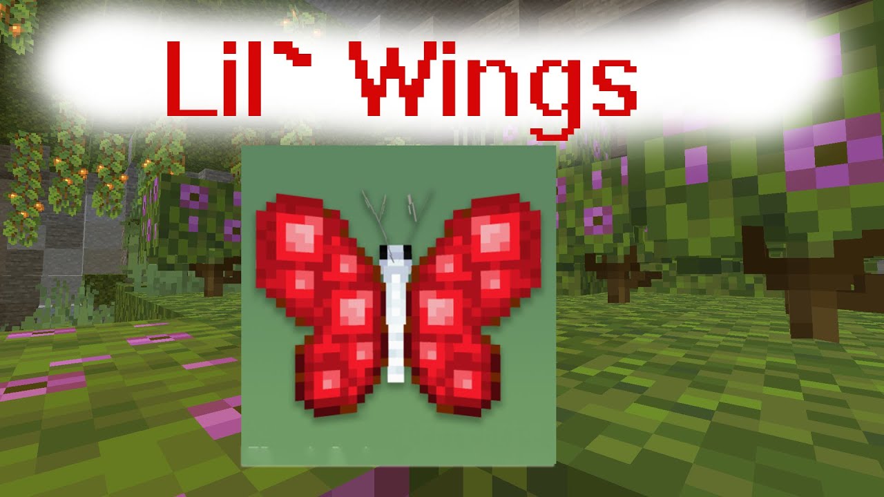обзор мода Lil’ Wings мод на бабочек майнкрафт - YouTube