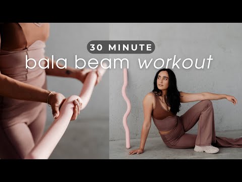 30 MIN Bala Beam Workout | Full Body Workout with weights