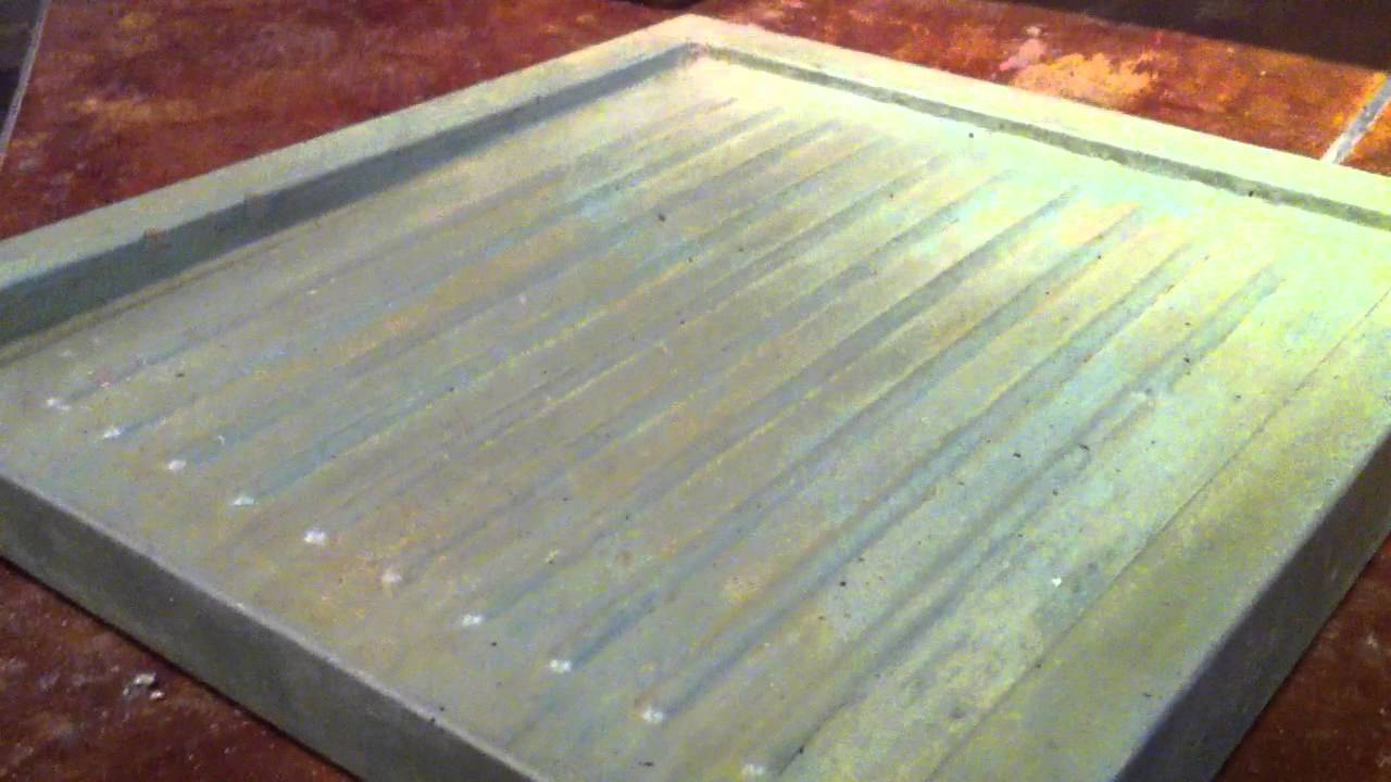 Concrete Drainboard from the Journey Drain Board Mold - YouTube