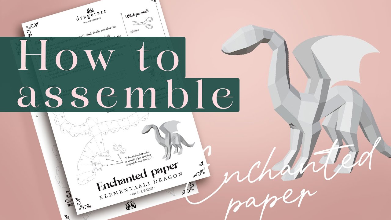 How to assemble Enchanted Paper - YouTube