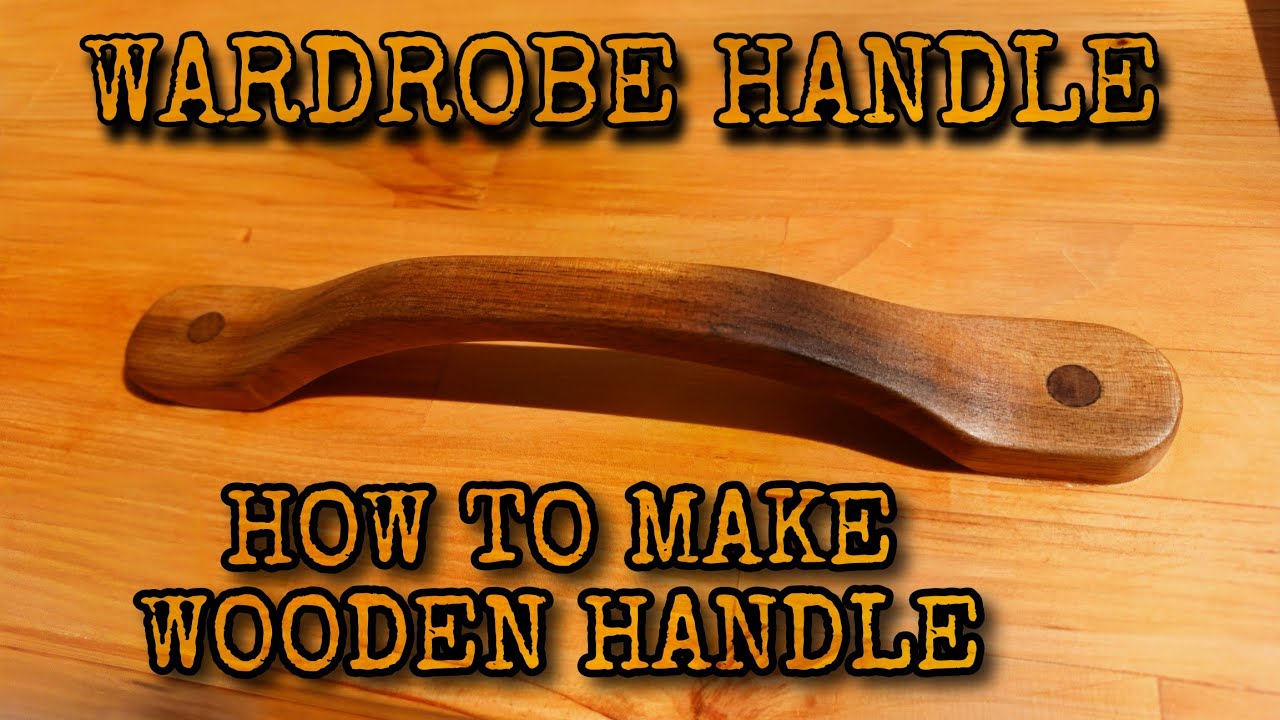 DIY how to make Wooden handle for wardrobe - YouTube