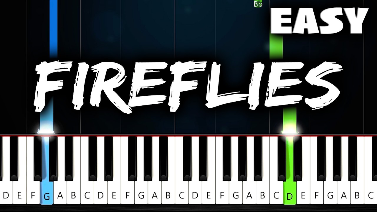 Owl City - Fireflies - EASY Piano Tutorial - YouTube