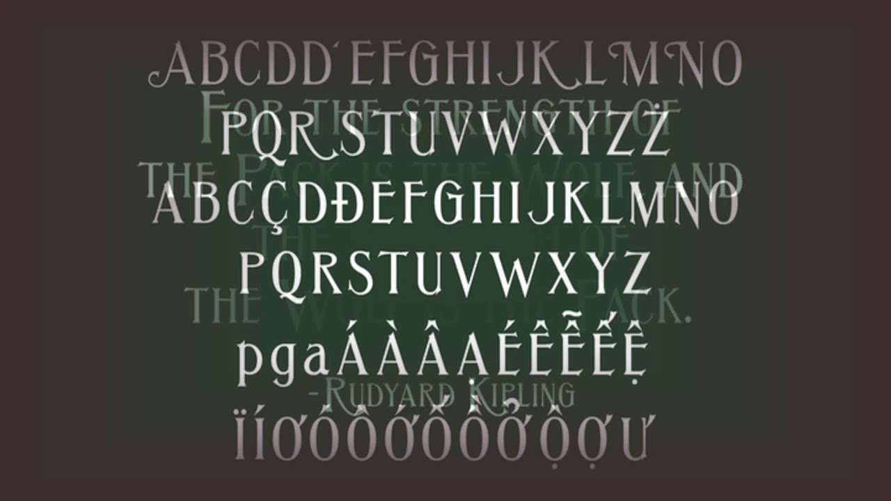 Jungle Fonts from Yuanchen Jiang - YouTube